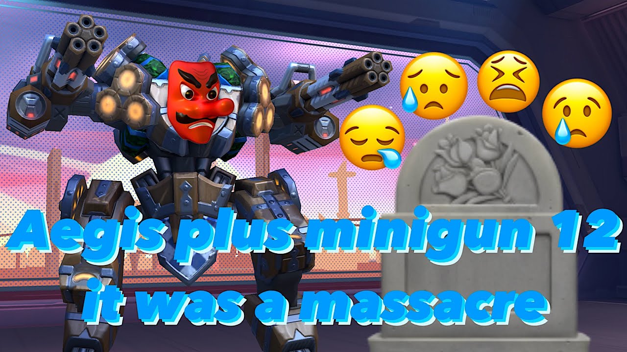 Aegis Minigun 12 Two Arches Map | Mech Arena - YouTube