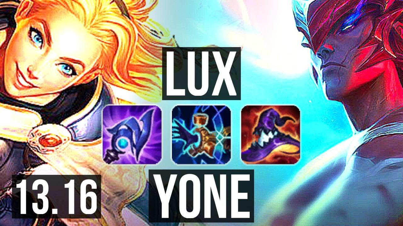 LUX vs YONE (MID) | 21/2/20, 2.9M mastery, Legendary | EUW Master | 13. ...