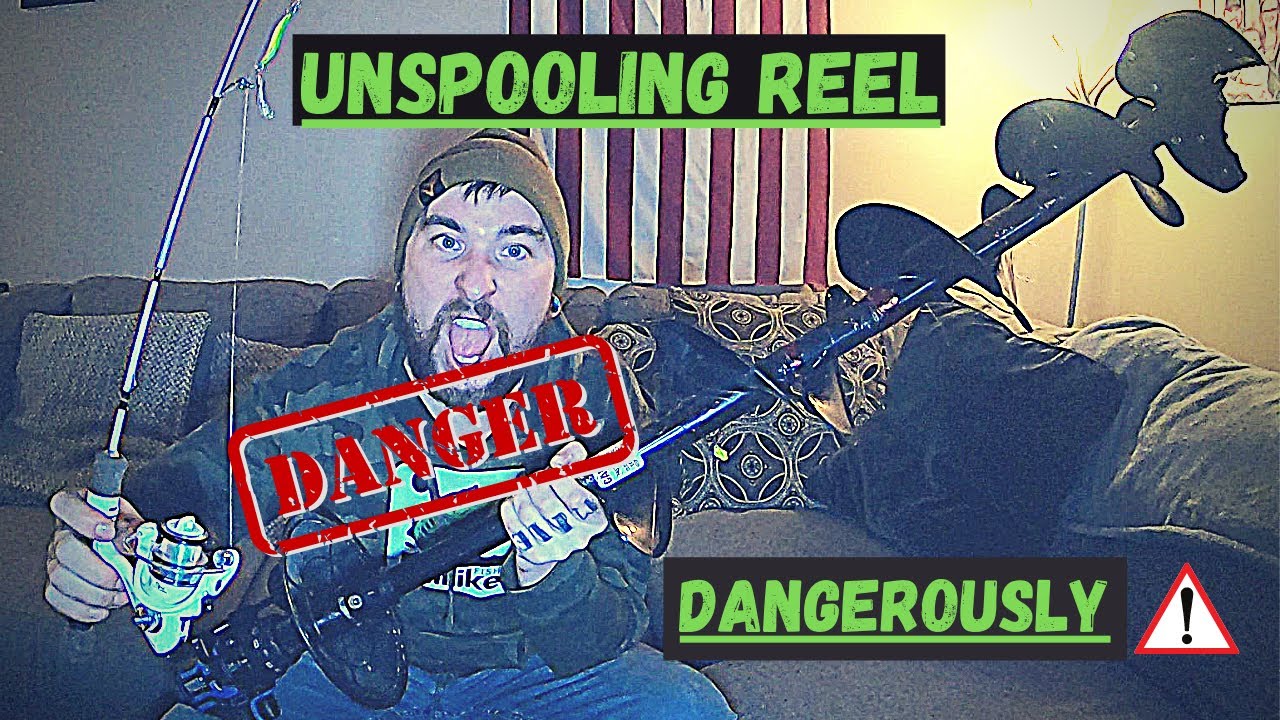 The Most (DANGOURS) Way To Unspool A Fishing Reel - YouTube