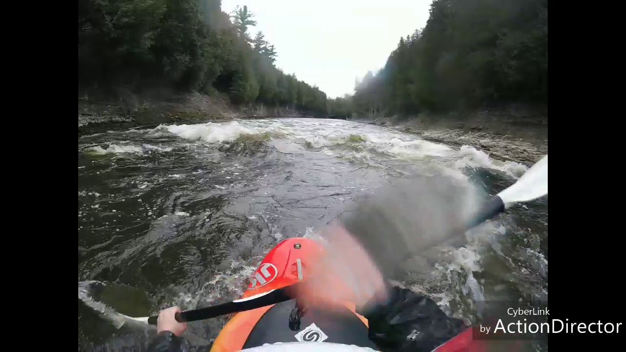 Spring 2019 whitewater kayaking Elora Gorge - YouTube