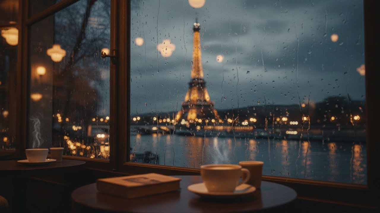 Paris Rainy Night - Chill Jazz & Lofi Beats for Studying/Reading - YouTube