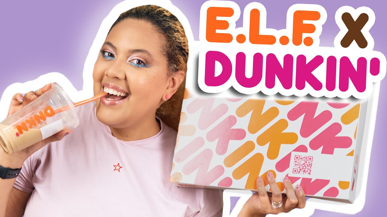 *NEW* E.L.F. x DUNKIN COLLECTION REVIEW 🍩 MAKEUP AND DONUTS! - YouTube