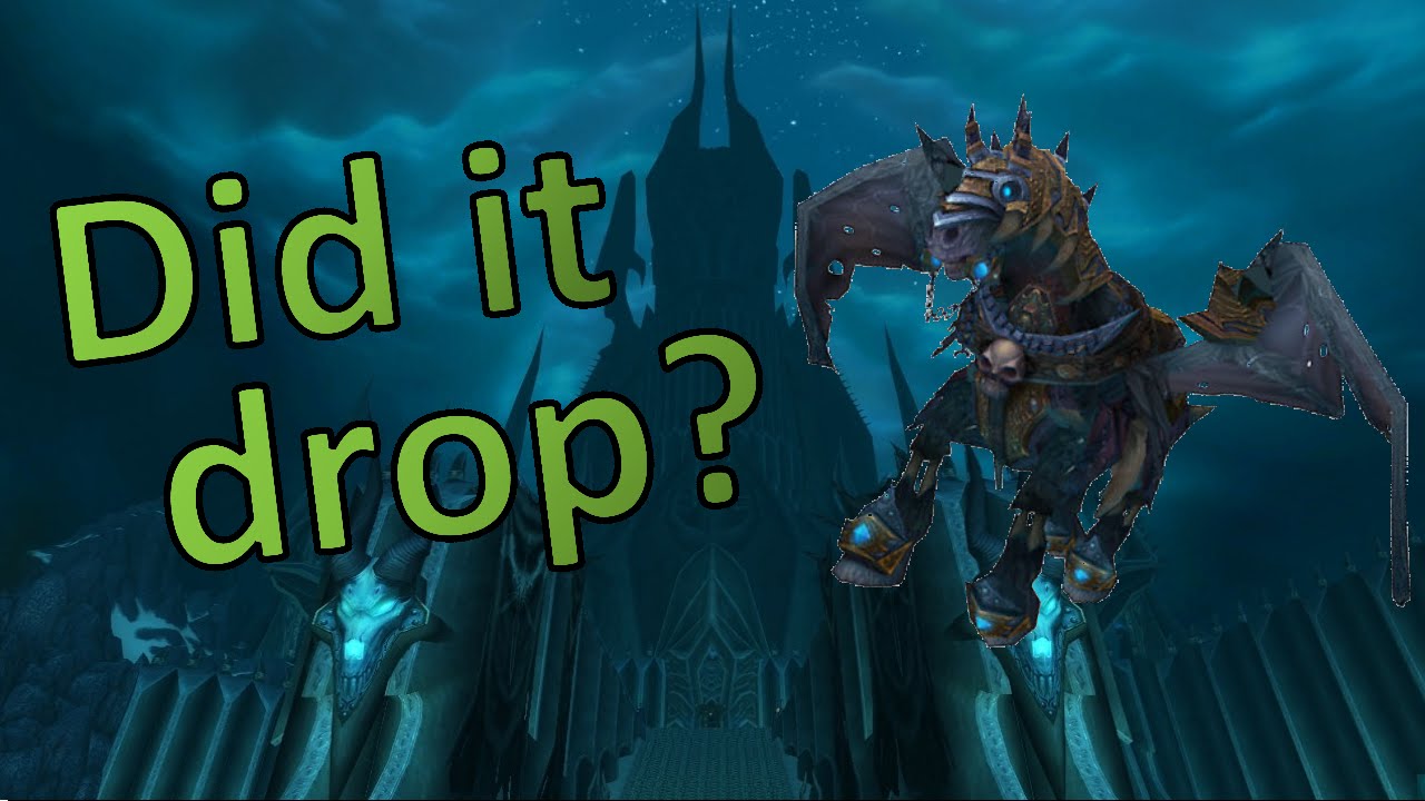 Lich King mount drop - Invincible - YouTube