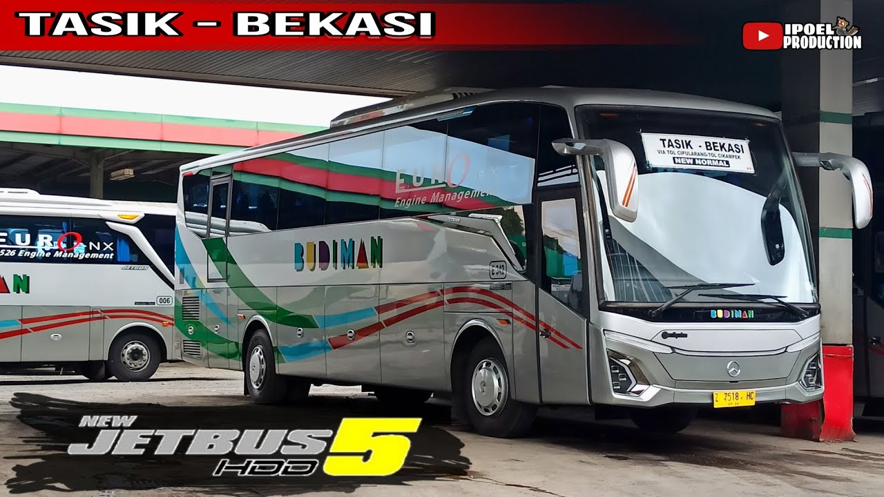 MENCOBA JETBUS 5 TERBARU DARI PO BUDIMAN || Tasik - Bekasi dengan kelas ...