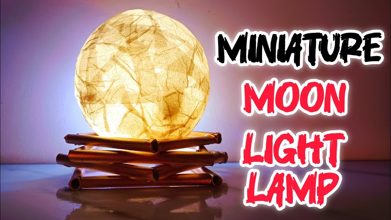 [Miniature 7/20] Create Your Own Miniature Moonlight Lamp | Simple DIY ...