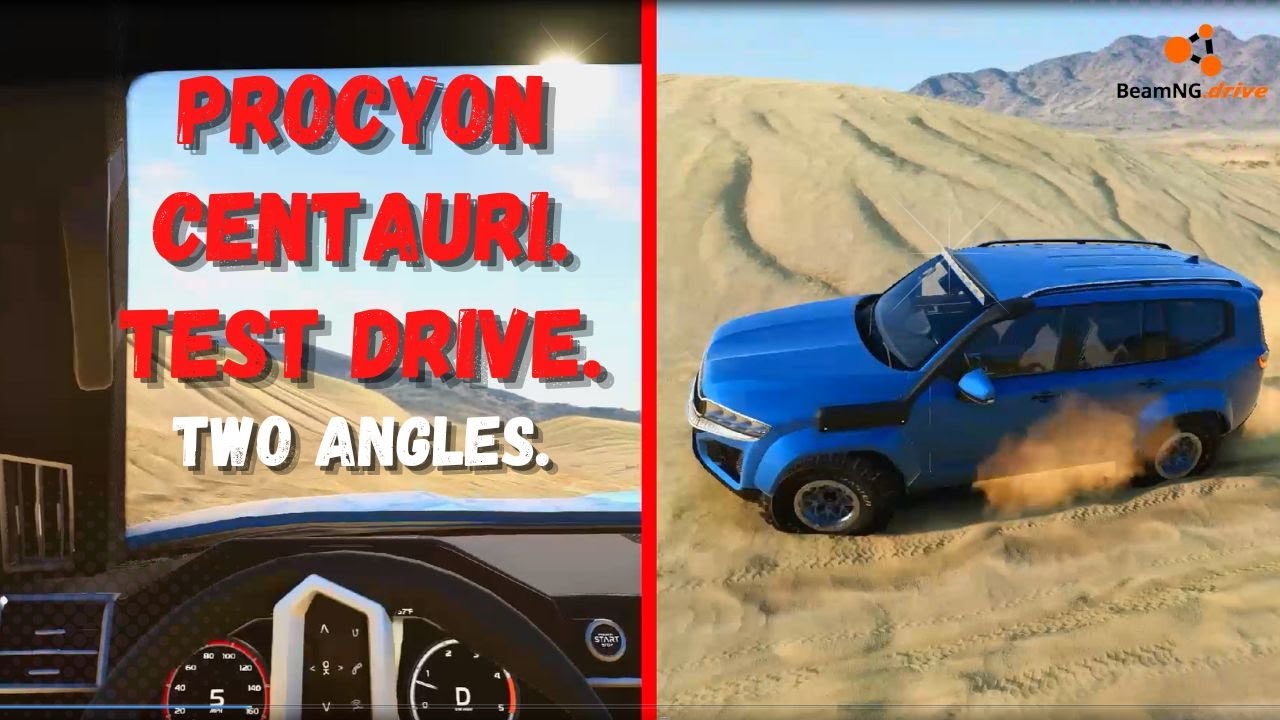 Test Drive Dunes.Procyon Centauri. Two angles - BeamNG Drive | Off-road ...