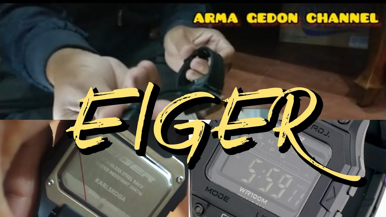 Unboxing jam kekinian merek terkenal EIGER, karlskoga watch original ...