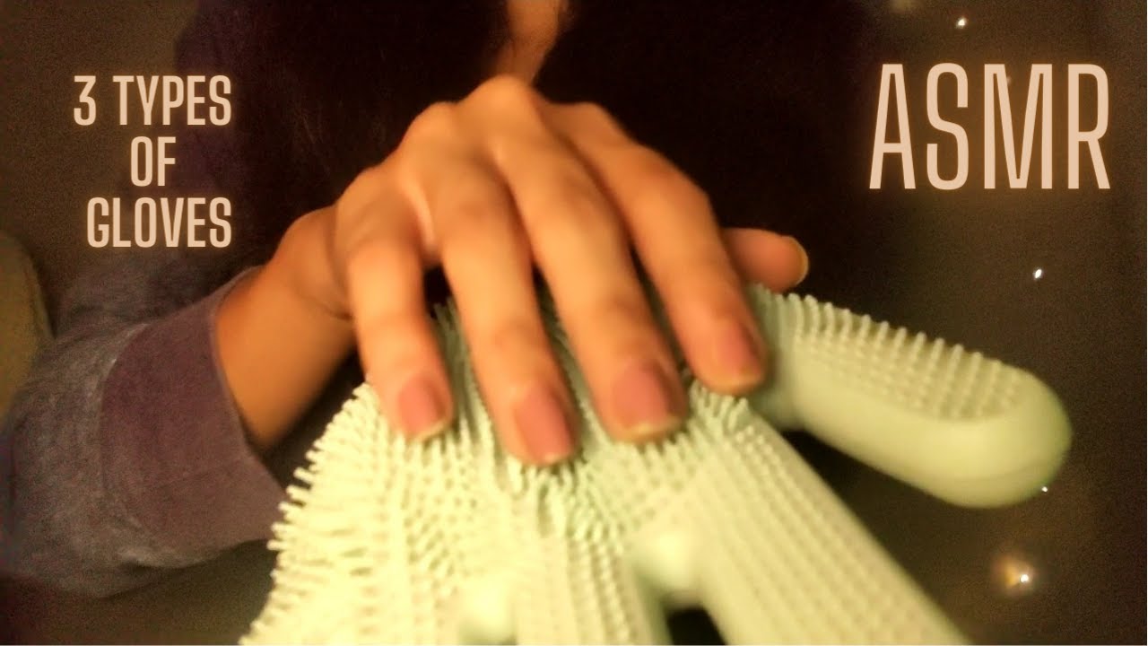 ASMR GLOVES 🧤 | 3 Different Gloves ASMR | ASMR Gloves Hand Movements & Sounds with Tingles ...