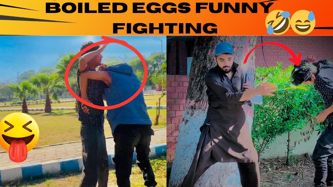 FUNNY FIGHTING WITH EGG 😂🤣 | gujjer vlogs | Aj to maza agaya bhot fuuny ...