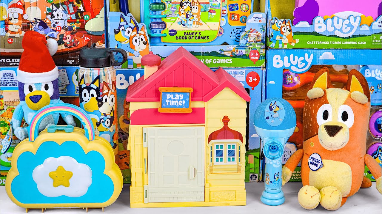 Bluey Toy Collection Unboxing Review | Bluey Play Date Plush Surprise ...