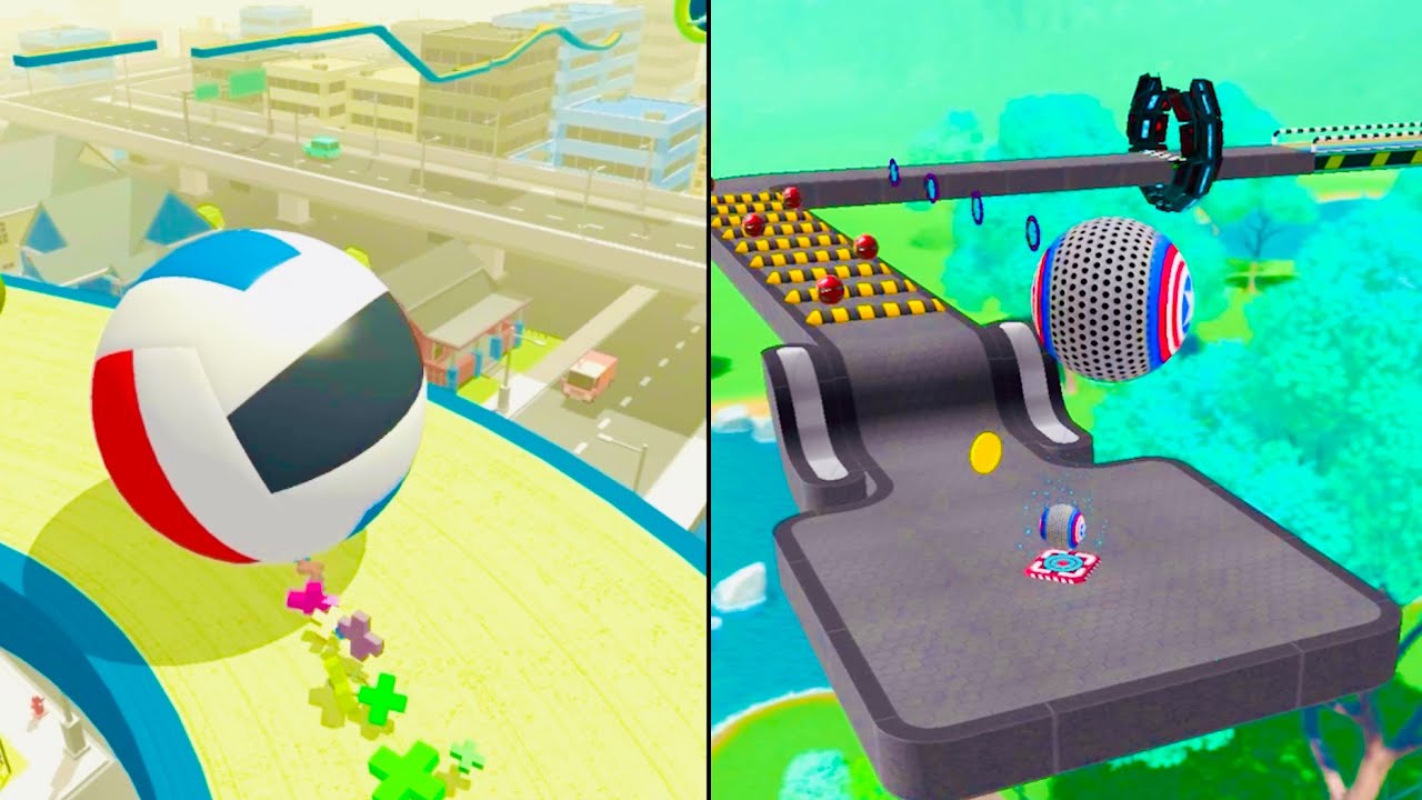 Action Ball Vs Rolling Ball Sky New Game Video | Satisfying Mobile Game ...