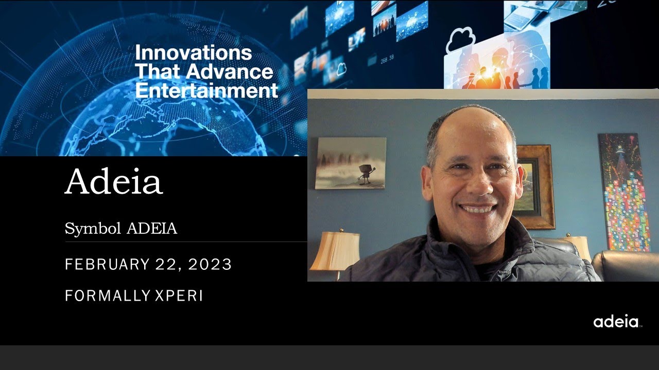 adeia is a Small Video Software Company - Good Growth and a 1.9% ...