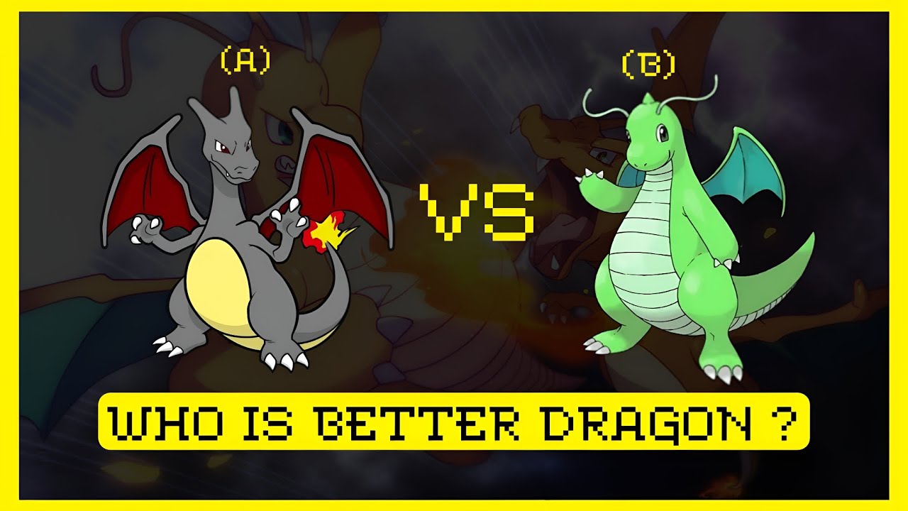 Charizard vs Dragonite Full Shiny Evolution With 100 IV Max CP - YouTube