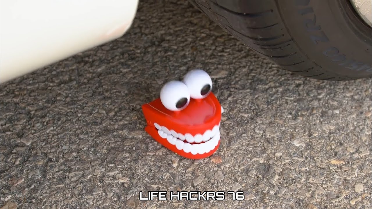 EXPERIMENT: CAR VS RAINBOW TOOTHPASTE - YouTube