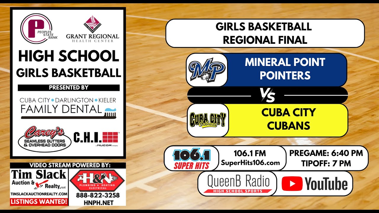 Mineral Point at Cuba City | High School Girls Basketball Regional ...