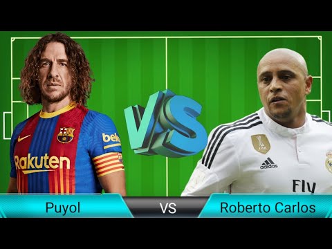 Legend Puyol VS Legend Roberto Carlos - YouTube