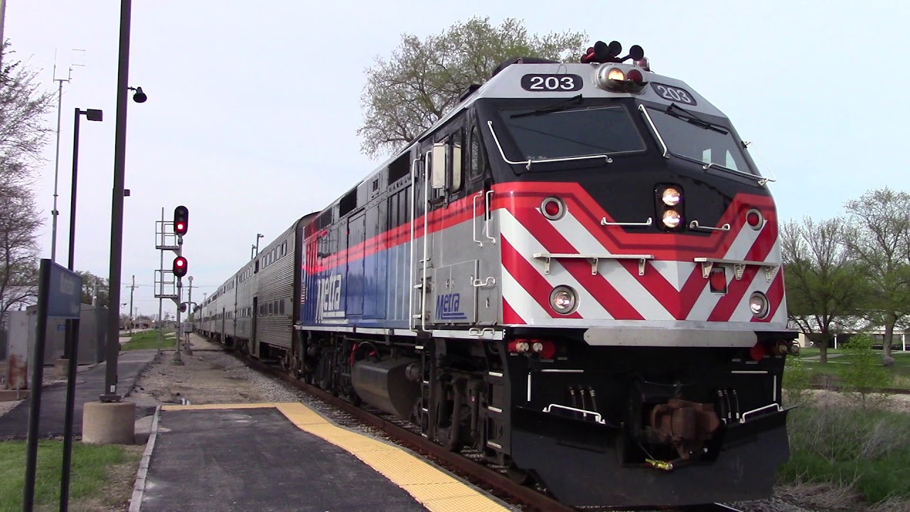 Metra 203 South in Manhattan, IL 5/7/20 - YouTube