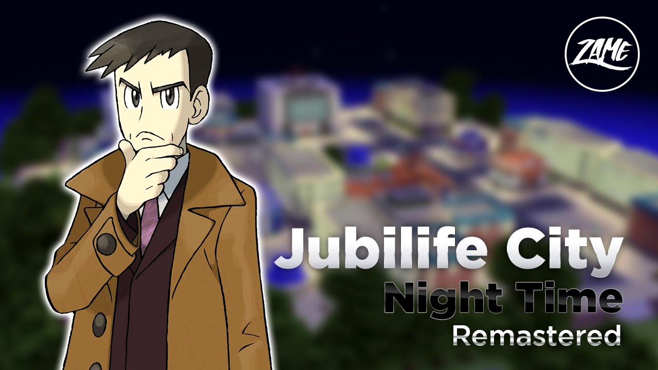 Jubilife City (Night Time): Remastered Pokémon Diamond & Pearl - YouTube