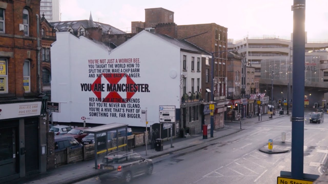 HSBC 'You Are Manchester' Street Art Mural | Talon OOH - YouTube