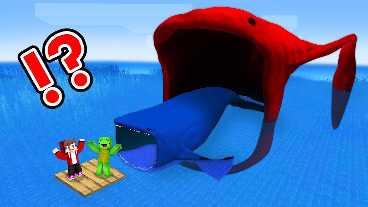 JJ and Mikey Escape From THE BLOOP MONSTER and BLOOD SEA EATER in ...