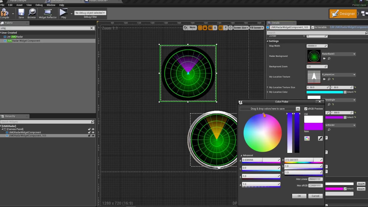 UE4 - Radar Widget V2 Overview - YouTube