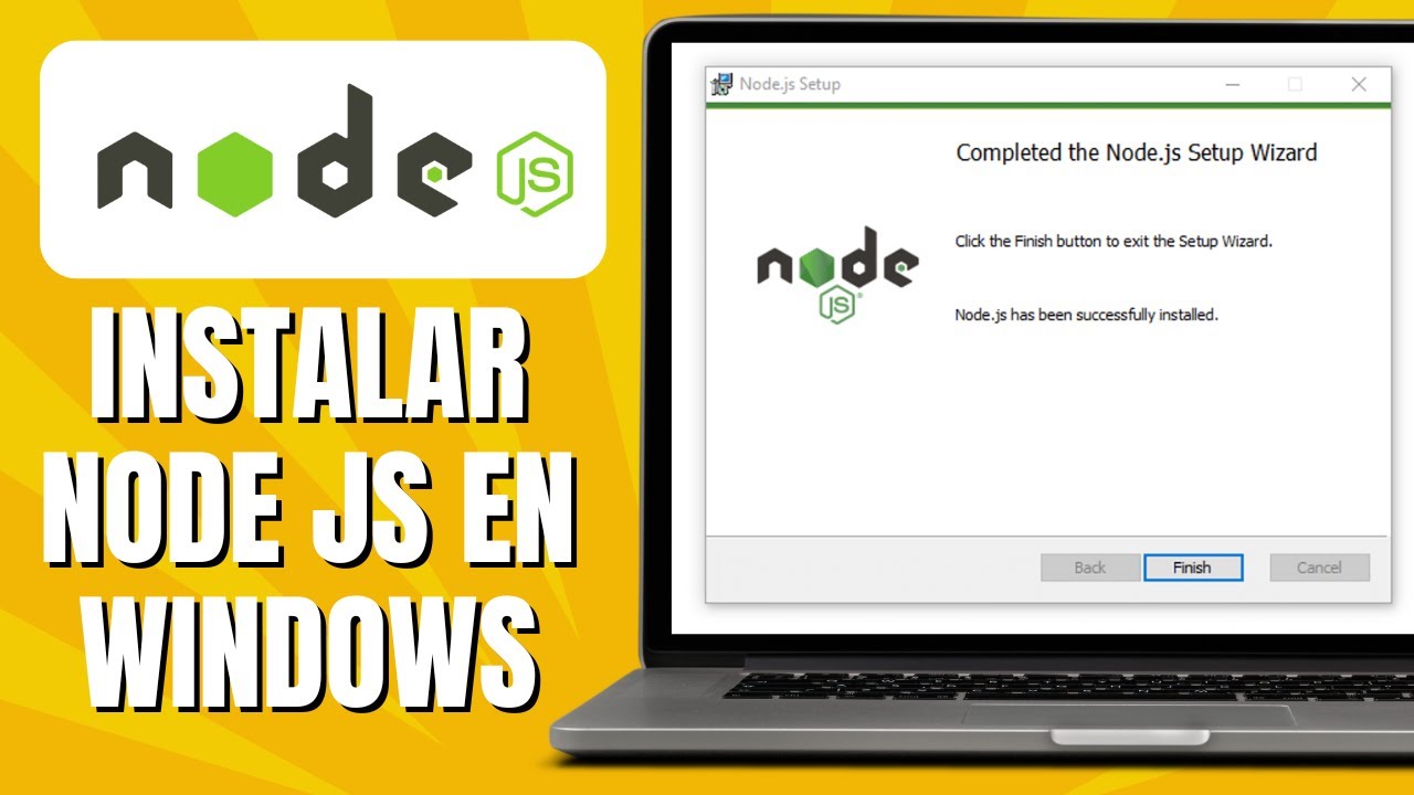 Cómo INSTALAR NODE JS En Windows - YouTube