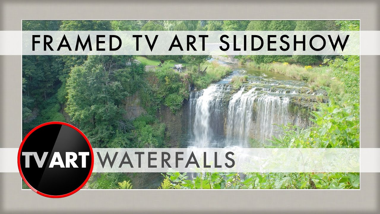 Waterfalls :::: Framed TV Art 4k - YouTube