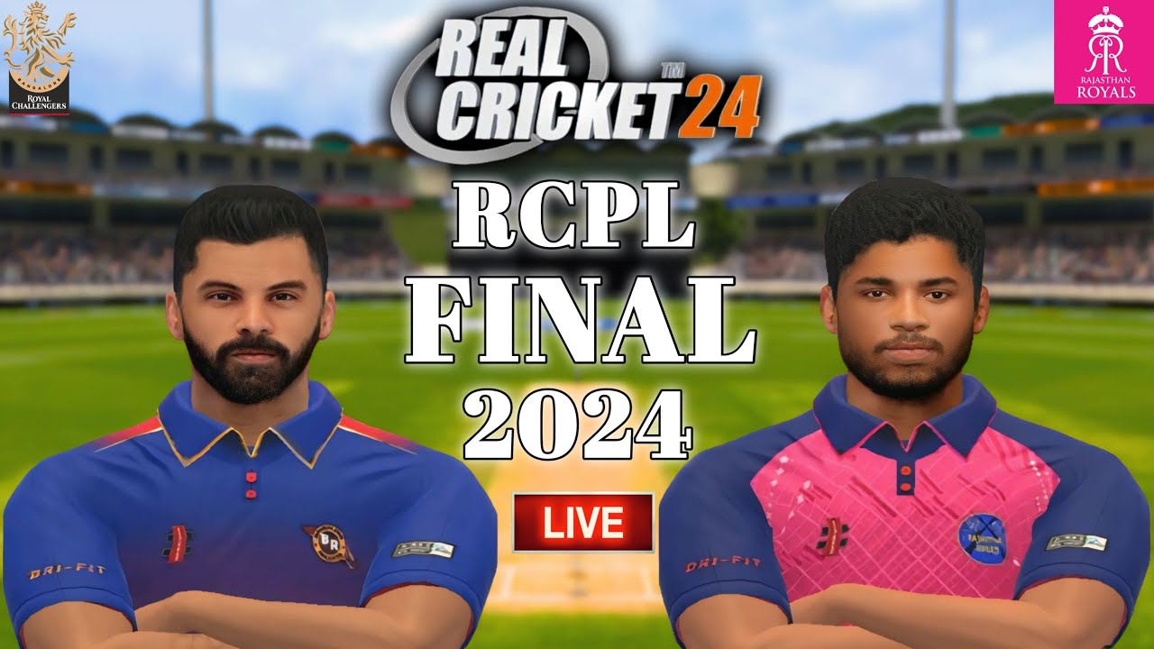 RCPL FINAL 2024 - RCB vs RR T20 Match | Real Cricket 24 Live |#rc24 # ...