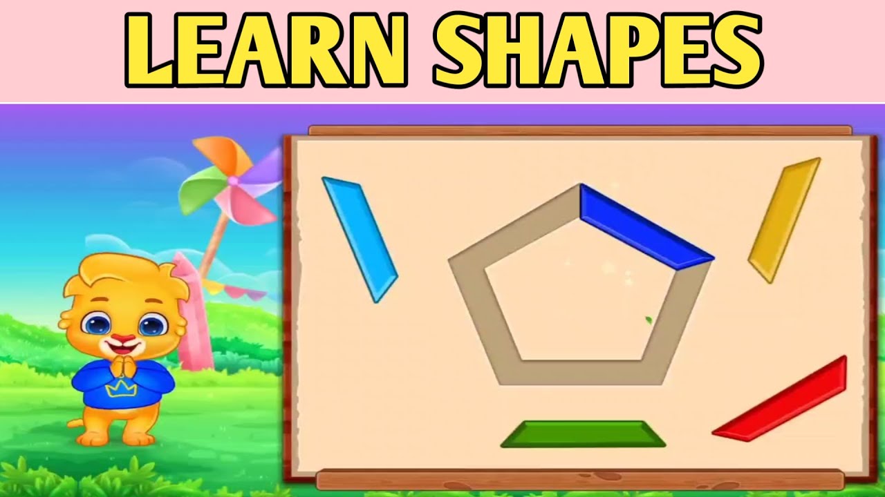 Trace the Shapes and Example | 3D Shapes Name | Basic Shapes - YouTube