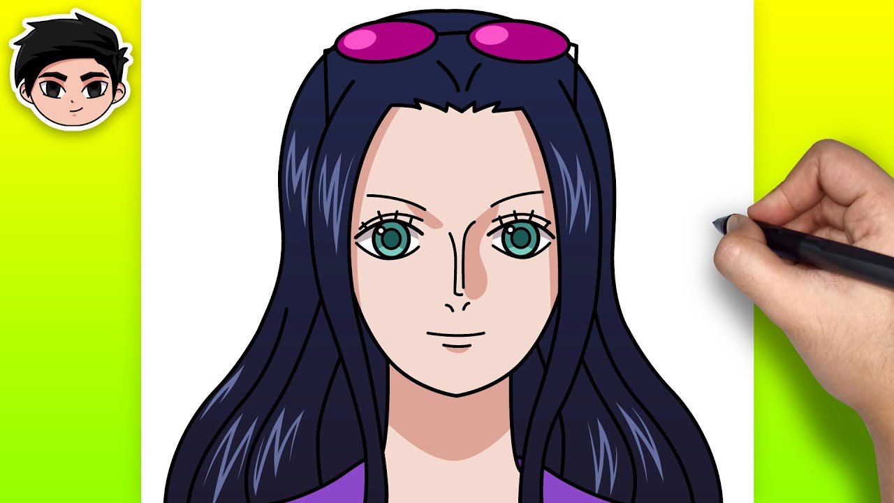 How to Draw NICO ROBIN from One Piece | Easy Step-by-Step - YouTube
