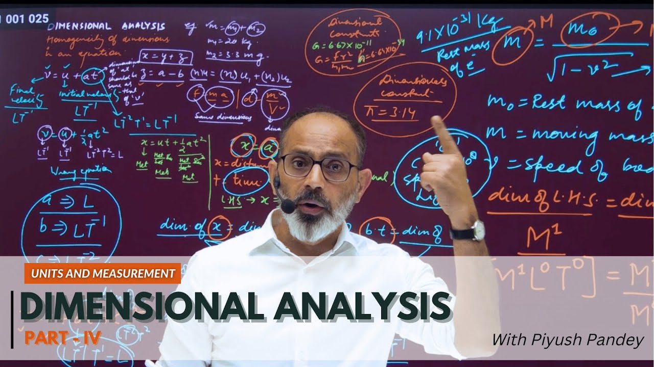 Dimensional Analysis Part 4 Class 11 - YouTube