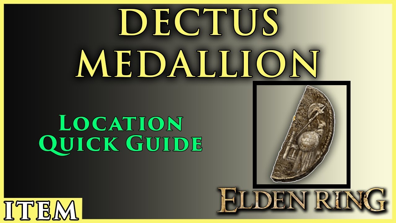 Dectus Medallion (Right Half) | Location Quick Guide | Elden Ring - YouTube