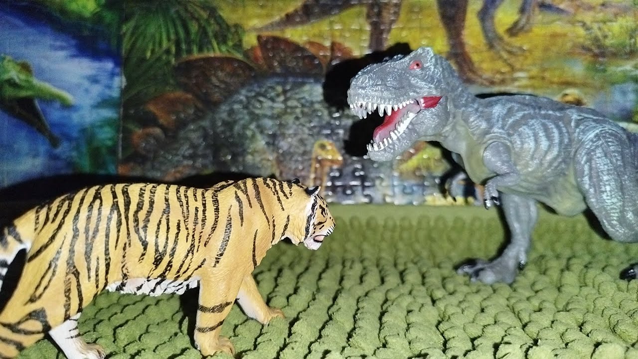 Tyrannosaurus Rex VS Tiger - YouTube