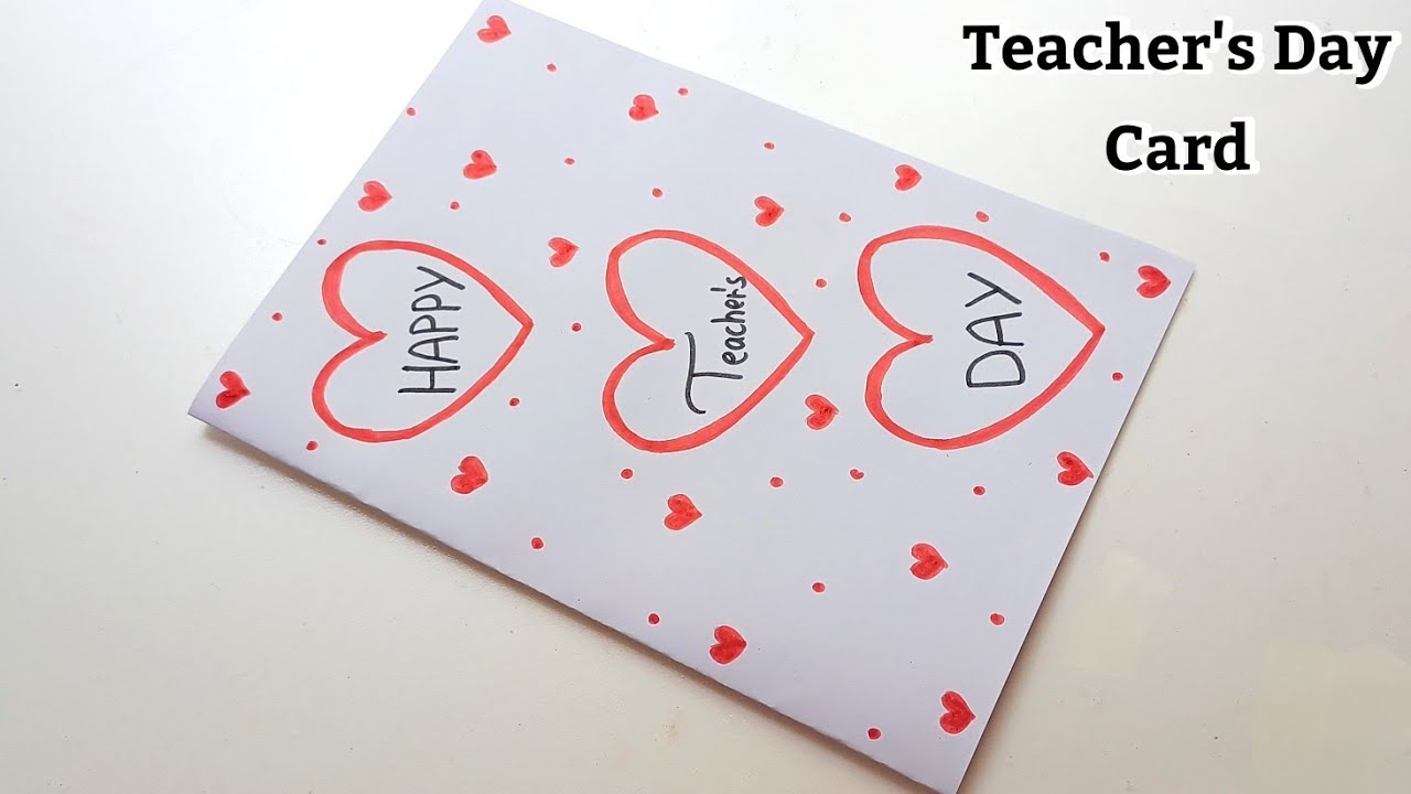 🥰 Last Minute 🥰 Teachers Day Card Making Idea // teachers day gift ...