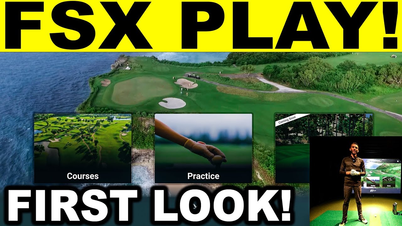 Foresight Sports FSX PLAY - FIRST LOOK! (Golf Simulator Software) 🏌⛳ ...