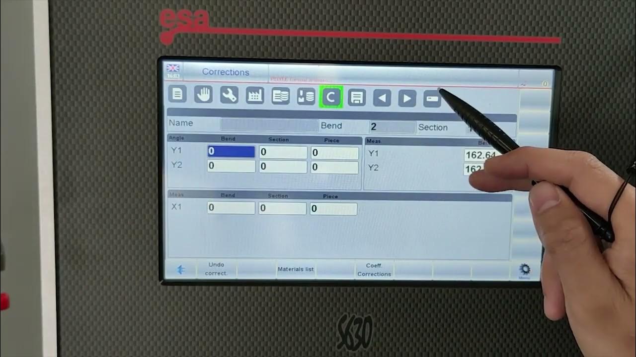 ESA 630 , 2d programming video - Press Brake CNC control unit - YouTube