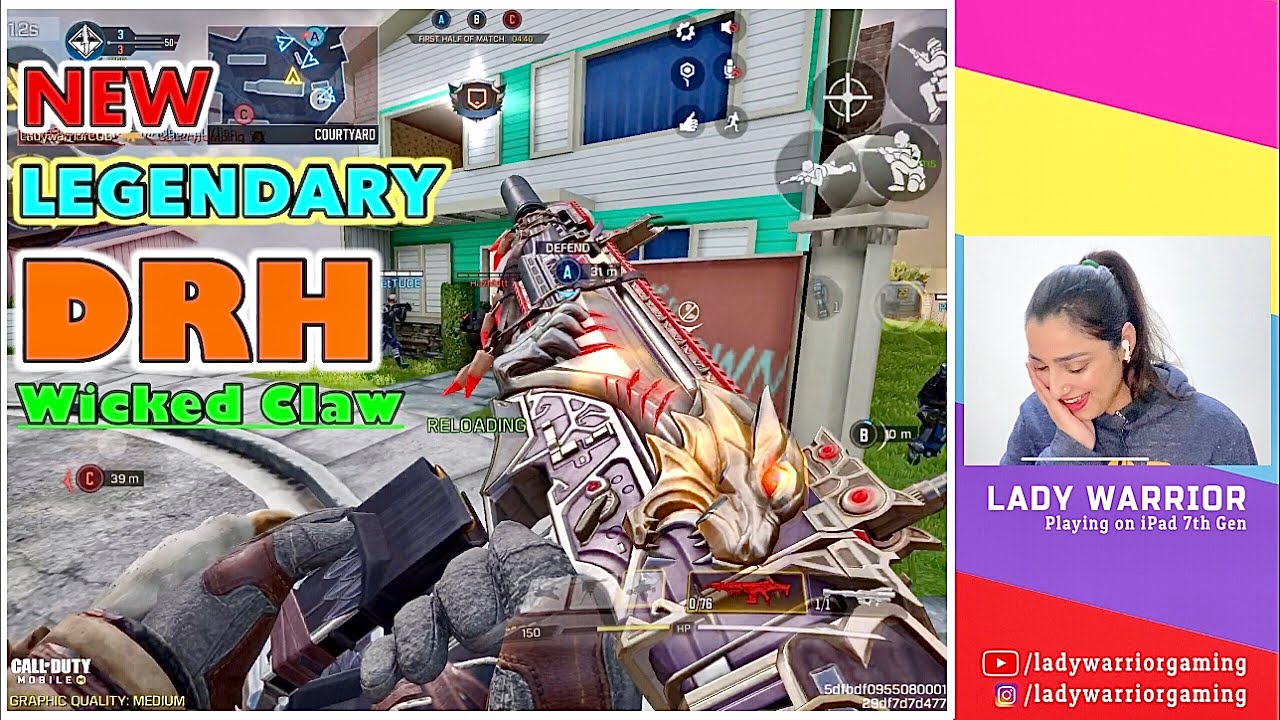 #new DRH-Wicked Claw LEGENDARY SKIN 🤩🤩 in CALL OF DUTY MOBILE | Most ...