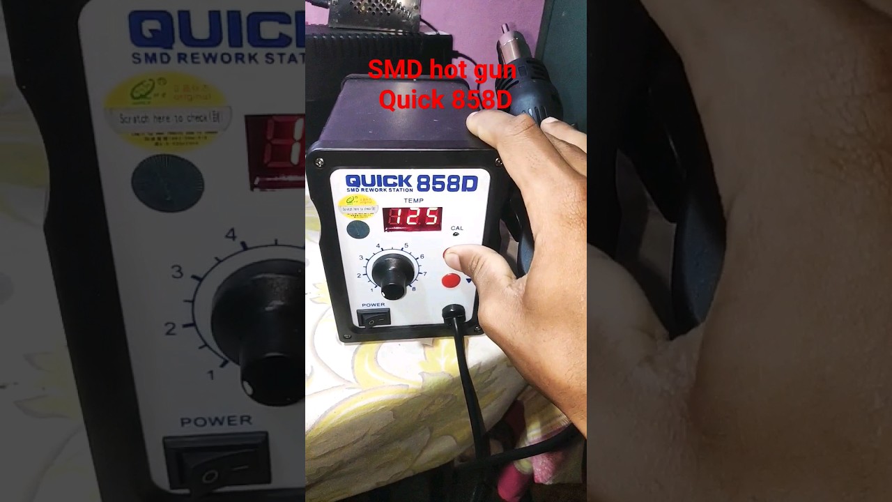 Quick 858D smd hot gun/smd rework station 😎 #smartphone #repairing #electronic #smd #ytshorts # ...