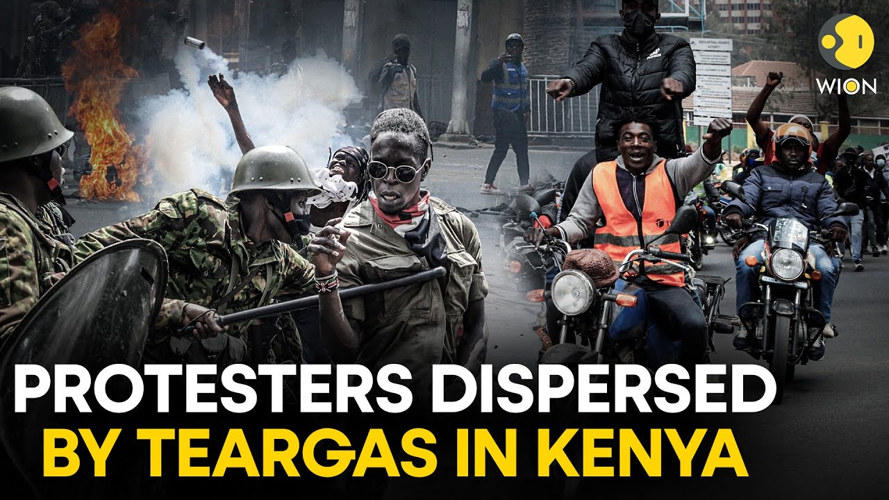 Kenya Protest LIVE: Protesters dispersed by teargas in Kenyan capital ...