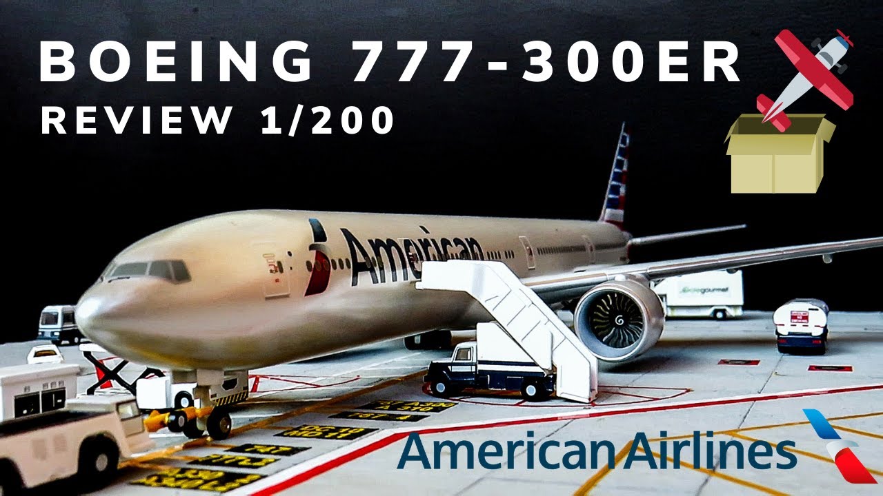 Skymarks 1:200 | AMERICAN AIRLINES Boeing 777-300ER (N718AN) ¡¡Model ...