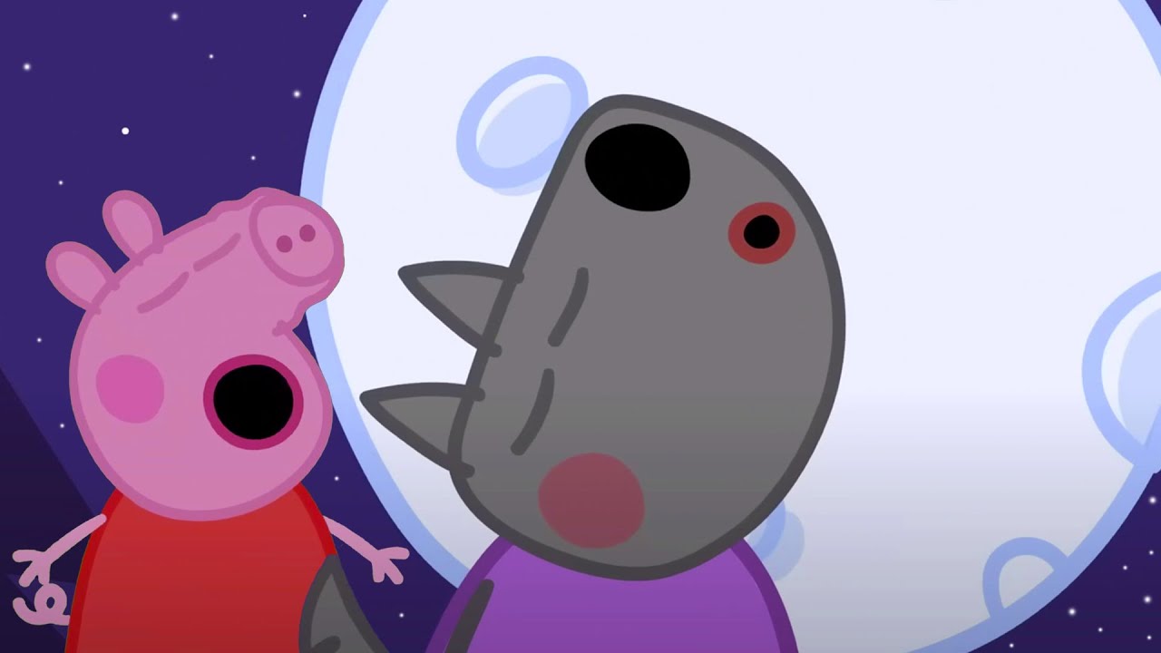 Howl like a Wolf! 👻 Peppa Pig at Halloween 🎃 Halloween Cartoons for ...