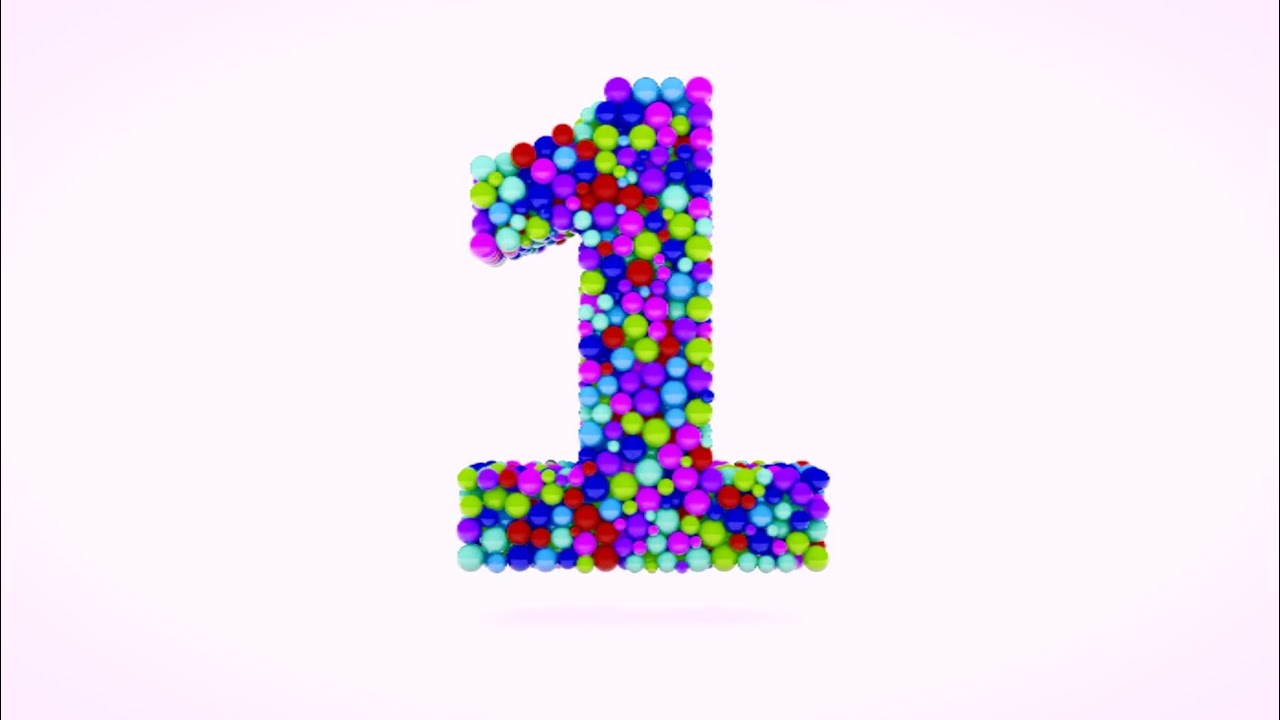 (Most Viewed) Learn Numbers (1) with 3D Color Balls Intro Effects ...