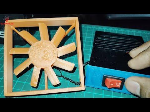 Low Cost DIY 3D Printed Cooling Fan using DC Motor - YouTube