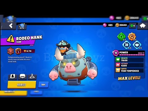 Rodeo Hank Gameplay | Winning animation | Losing animation |#brawlstars ...