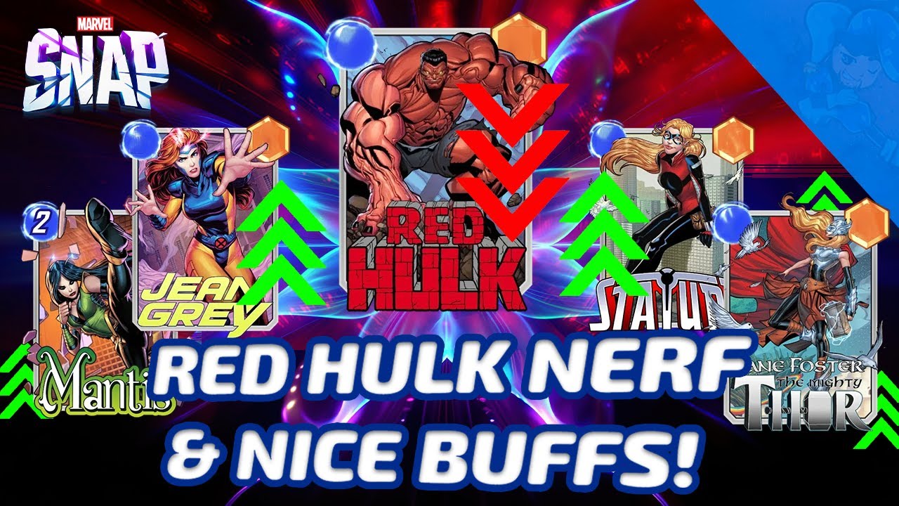 Red Hulk eats a nerf bat & fan favorites get buffed up! - Marvel SNAP ...