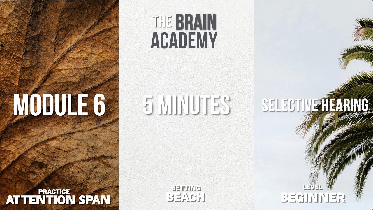 Attention Span - Training Technique 5 Mins Module 6 in Metacognitive ...