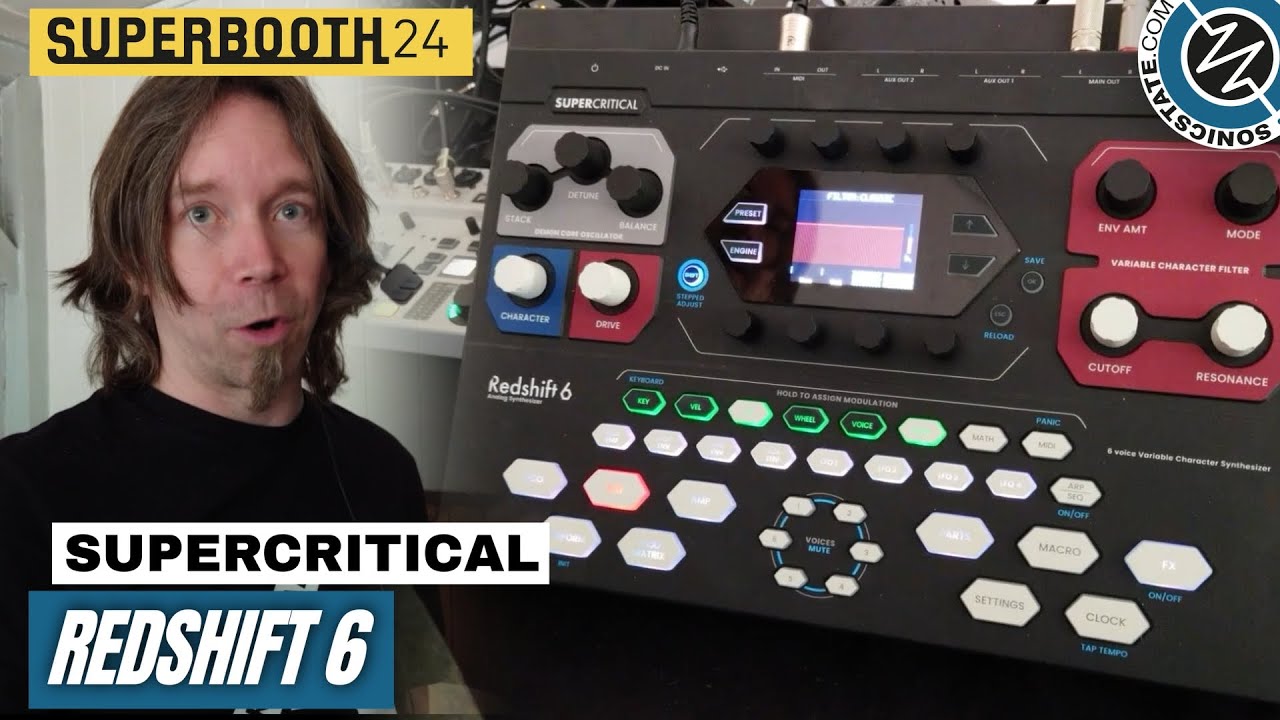 SUPERBOOTH 2024: Supercritical - Redshift 6 Polysynth - YouTube