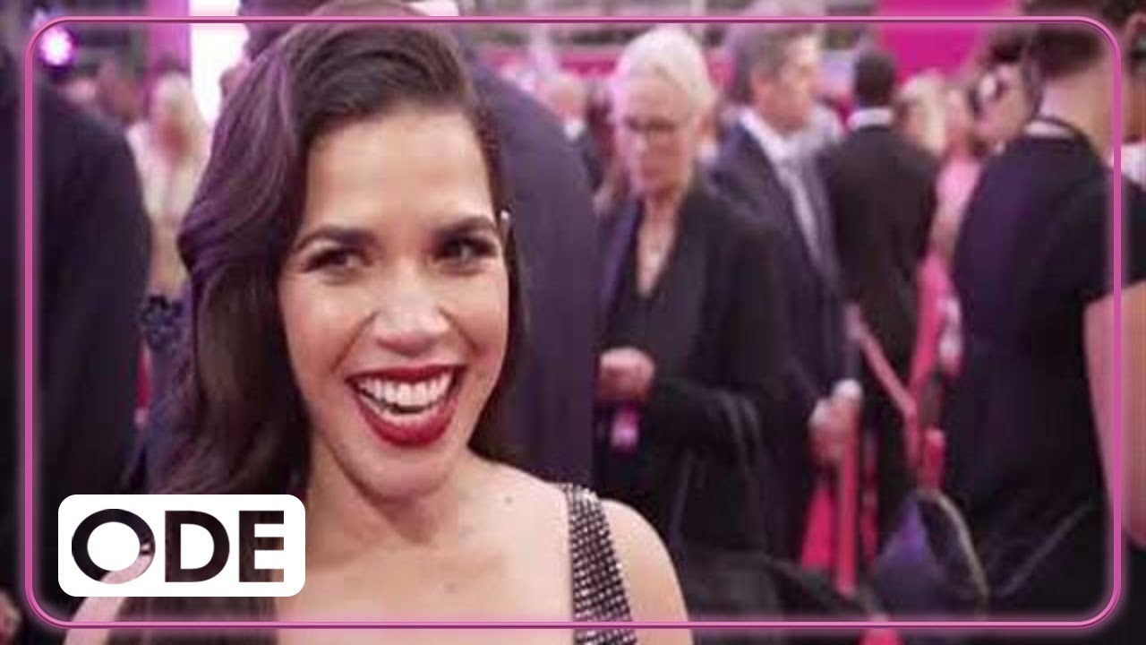 💗 BARBIE: America Ferrera Gets Emotional 🥺 - YouTube