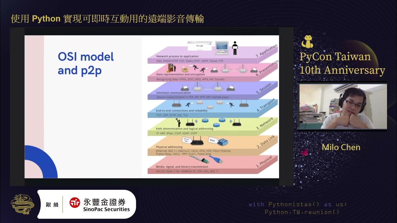 使用 Python 實現可即時互動用的遠端影音傳輸｜Milo Chen｜PyCon TW 2021 - YouTube