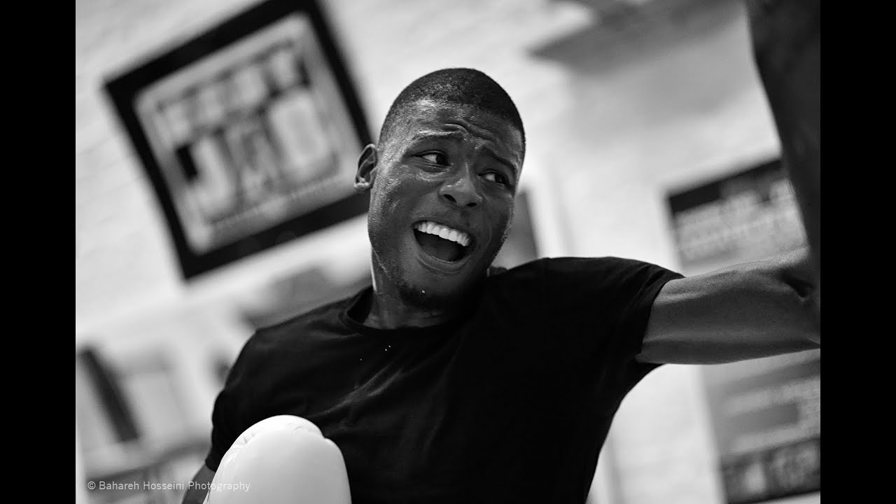 Pro-boxer Isaac Chamberlain training with former European champion Ted ...